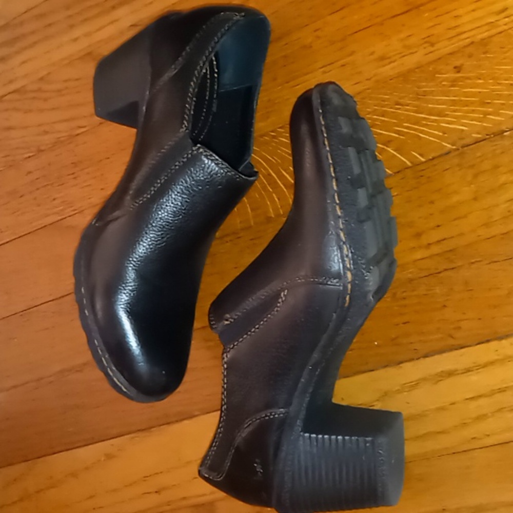 B.O.C. Born Concept Black Leather Ankle Booties - Gem